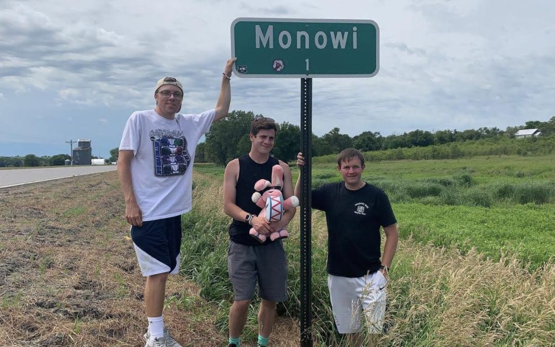 Monowi Highway Sign - Nebraska Highway 20